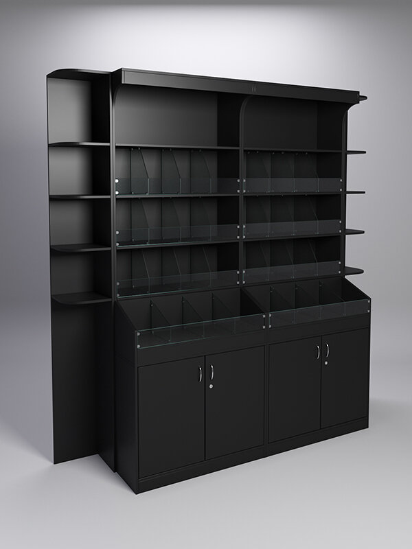 Комплект стеллажей "ко" №2, Черный. Производитель товара - компания Westcom.