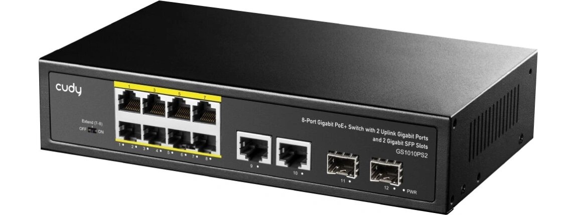 Коммутатор неуправляемый Cudy GS1010PS2