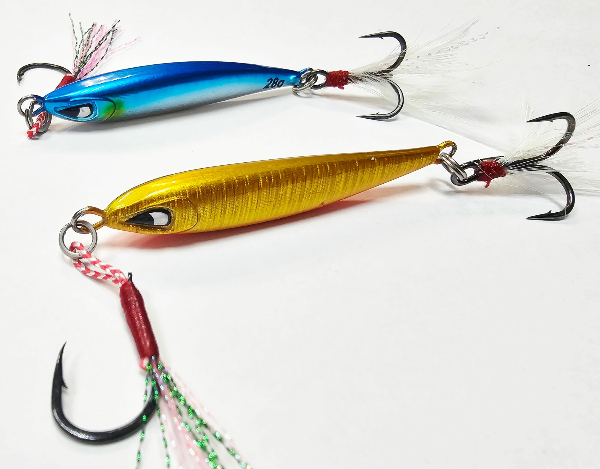 Блесна Grows Culture Peacock (2 штуки) для ловли на течении 18 гр, два цвета микс 3