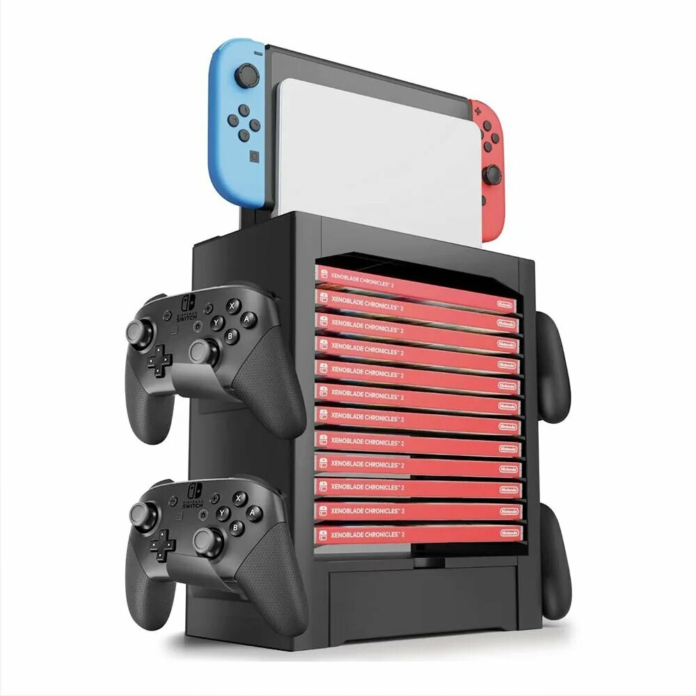 Подставка для хранения игр Nintendo Switch, органайзер, док-станция, пластик