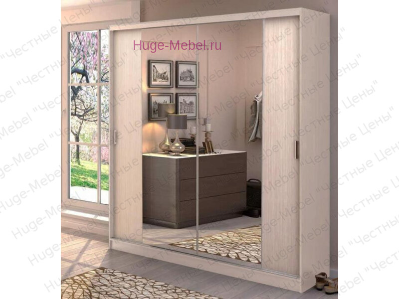 Шкаф-купе "Альянс 2 дуб" Huge Mebel . Ширина 2000 Высота 2200. Шкафы купе