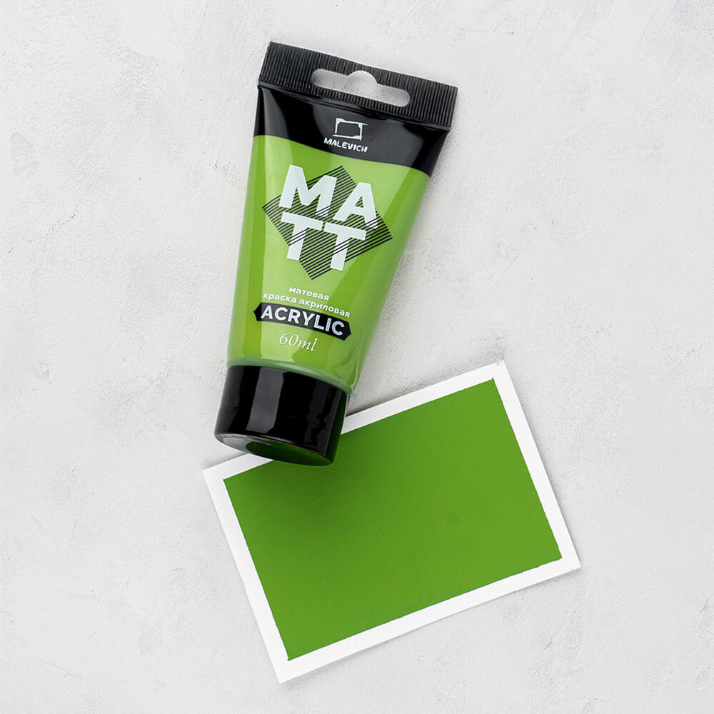 Акрил матовый малевичъ цв.№121 окись хрома туба 60мл