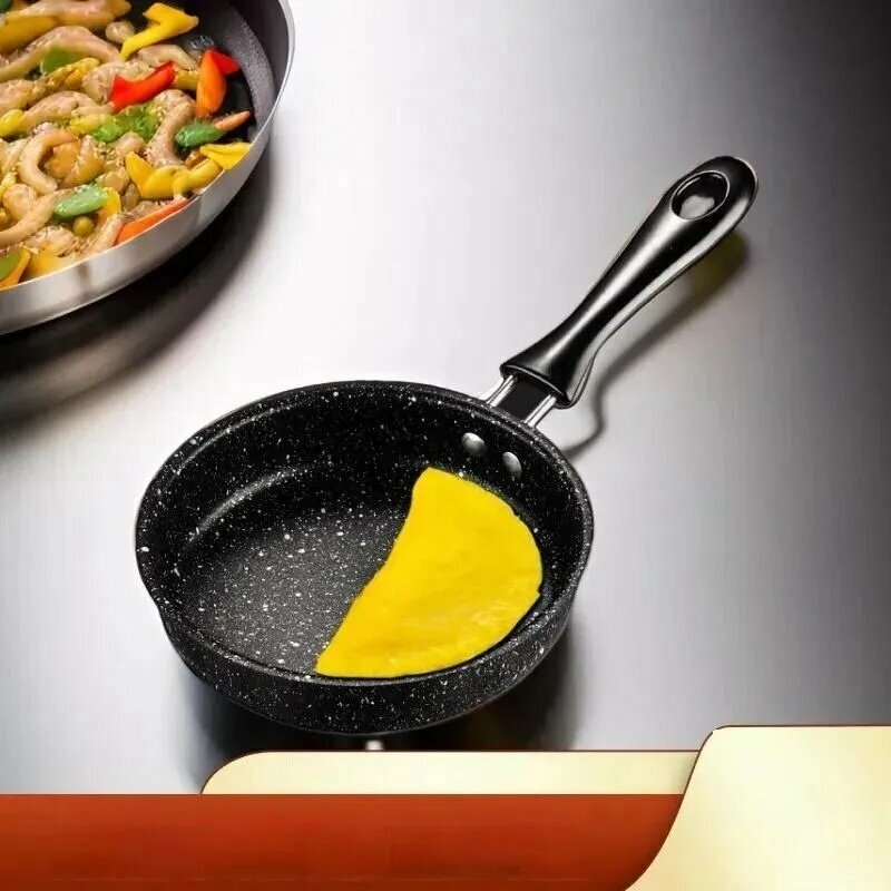 Сковорода, 12 см, без крышки, с фиксированной ручкой