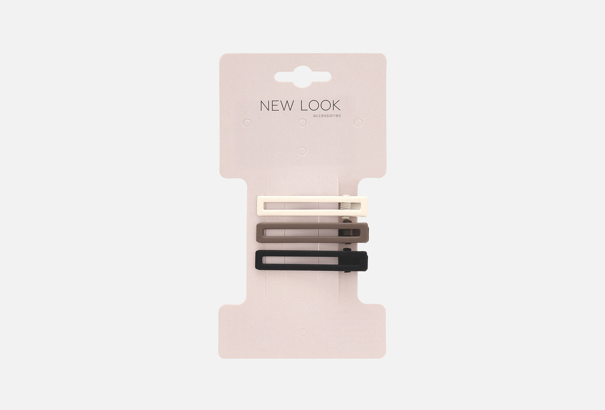 Набор зажимов для волос NEW LOOK 06138 черный, коричневый, бежевый