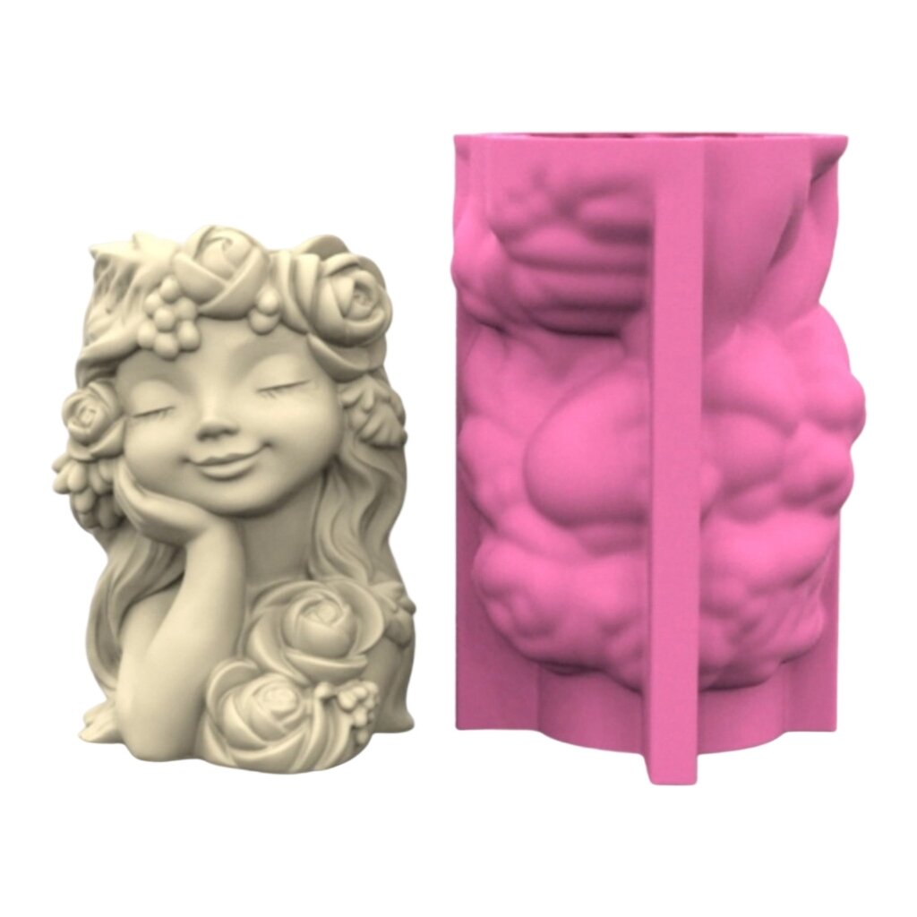 Элегантный Плантатор Силиконовая Форма Для DIY Ремесел Смолы Цемента Садоводства Украшения Творческий Дизайн Цветочного Горшка Ручной Работы