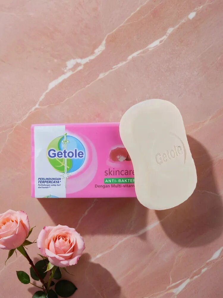 GETOLE Мыло туалетное с антибактериальным эффектом (аромат розы) 110 г