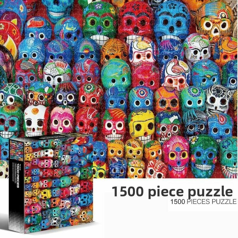 Rainbow puzzle birdhouse world landmarks and artworks jigsaw for hobbyists and collectors