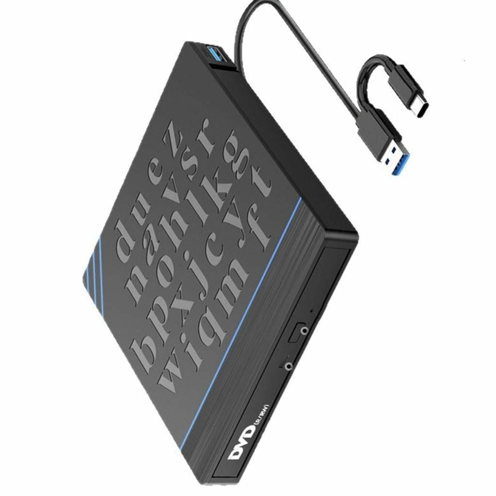 Портативный DVD-привод USB Type C с высокой скоростью передачи данных, 4A