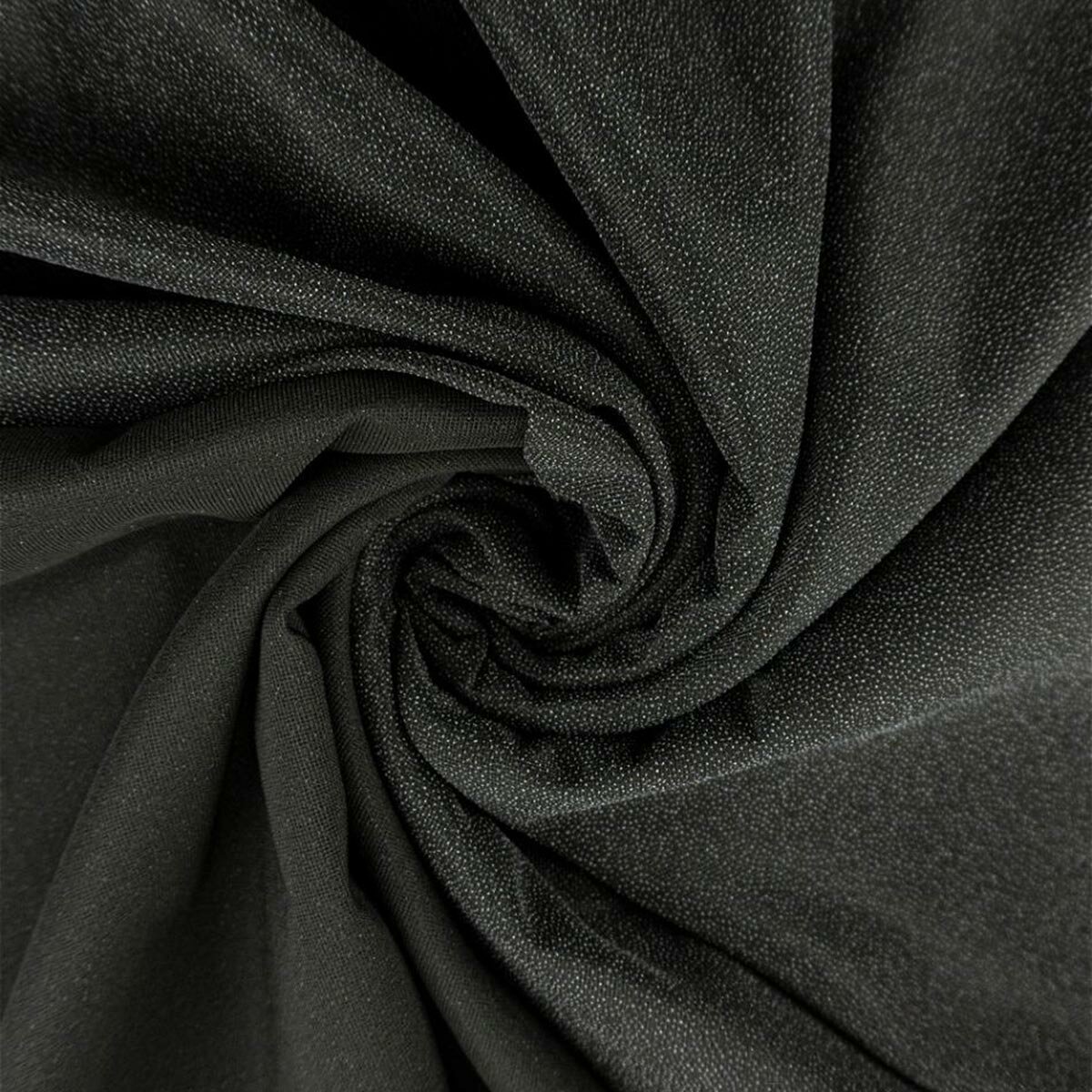 Дублерин клеевой эластичный, цвет черный, плотность 46гр/м2, ширина 150 см, 100 м