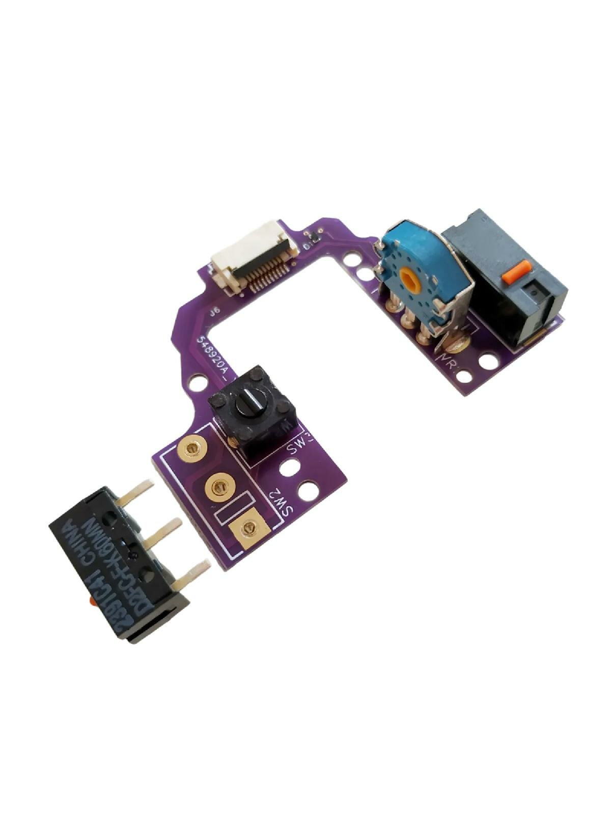 Hot Swap PCB Board Button Board for GProX Superlight2 Mouse WeldingFree Motherboards Dustproof Gold Wheel Encoders