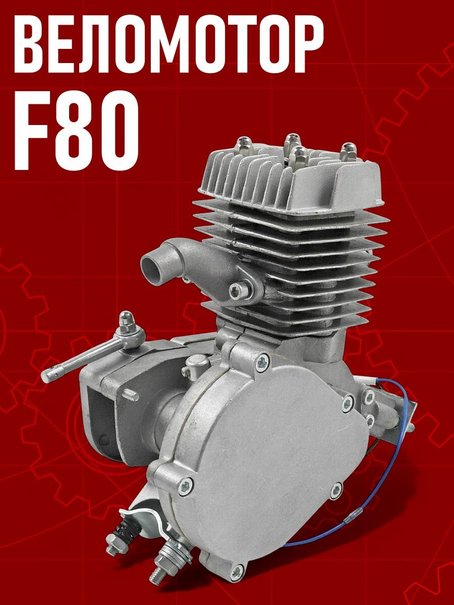 Двигатель Веломотор F80 голый