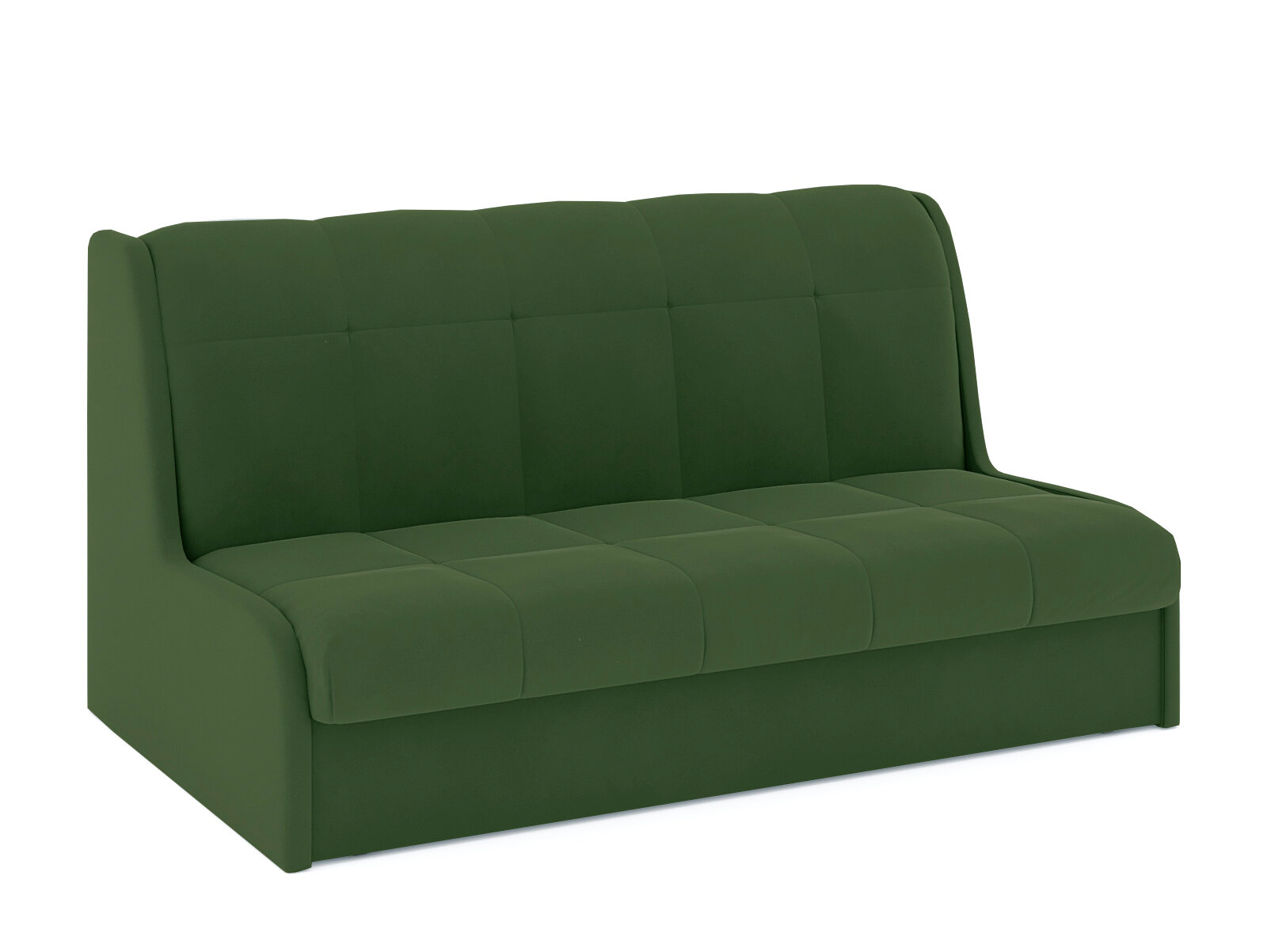 Диван-кровать "Токио", аккордеон, на металлокаркасе, ламели+ППУ, съемный чехол, 160х105х90, велюр Мазерати Грин 27