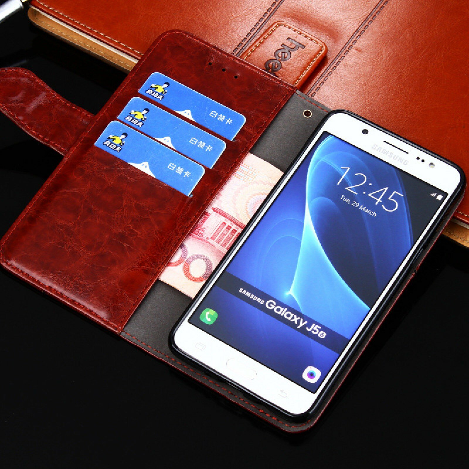 Чехол-книжка MyPads для Huawei Honor 30 Pro / Honor 30 Pro plus из импортной кожи с геометрической прострочкой