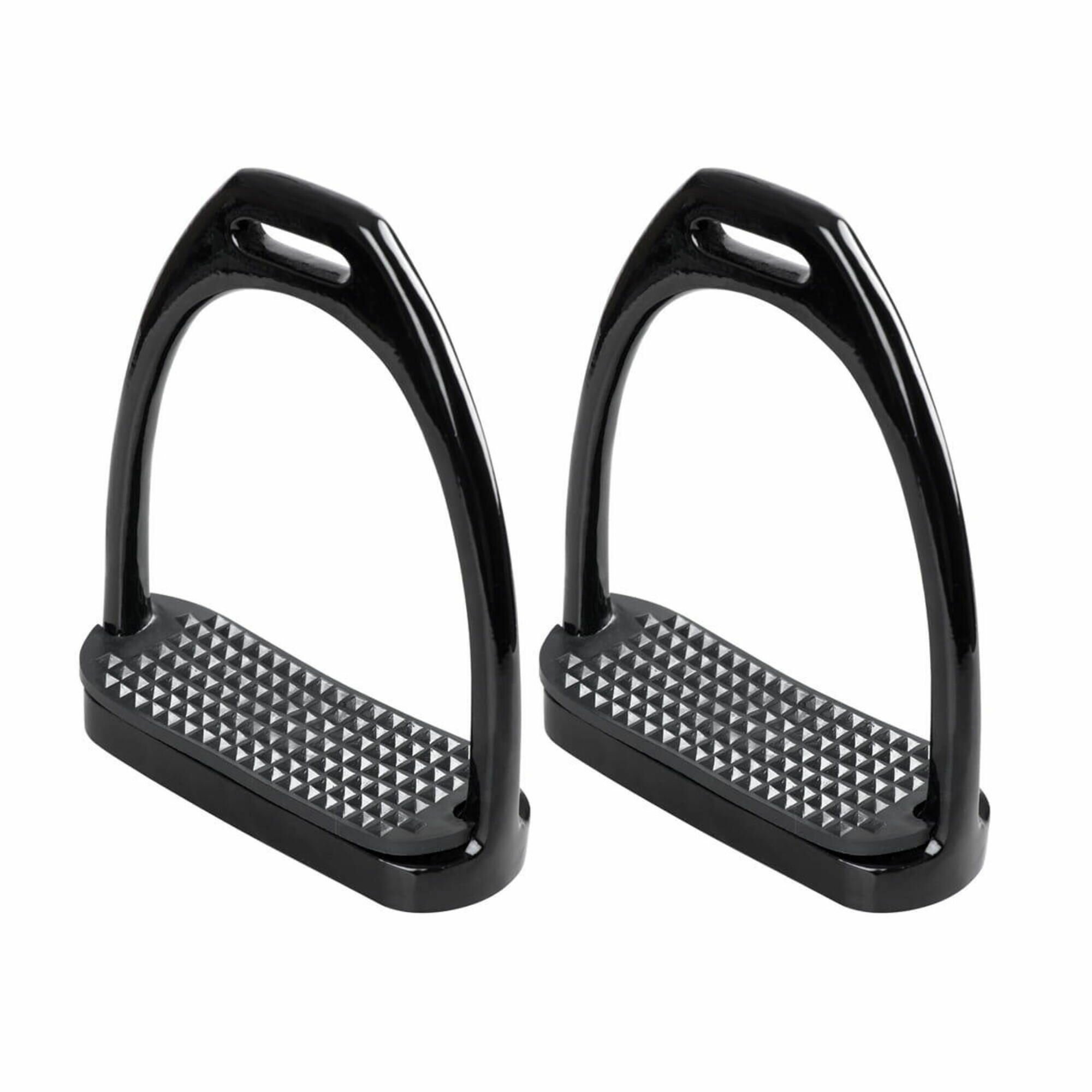 Алюминиевые стремена START, Decathlon, Цвет: Черное, Размер: 12 см