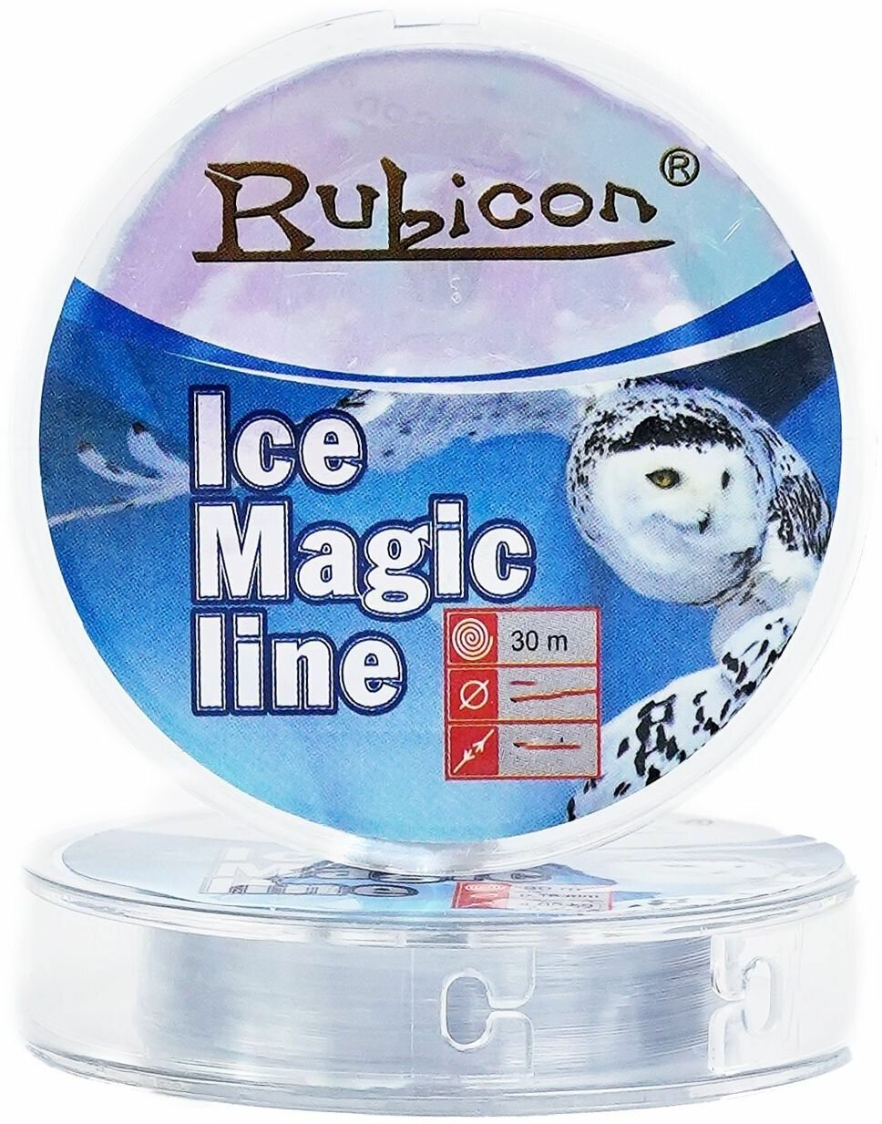 Леска зимняя RUBICON Ice Magic Line (steel gray) 30 м 0,18 мм