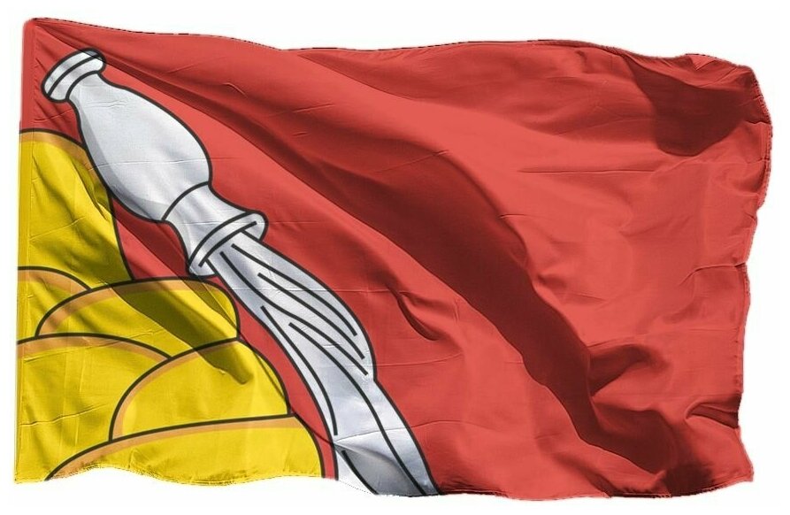 Флаг Воронежской области, 90х135 см - для ручного древка