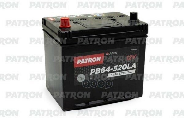 Аккумулятор PATRON ASIA 12V 64AH 520A (L+) B1 230x173x222mm 14,9kg PATRON арт. PB64-520LA