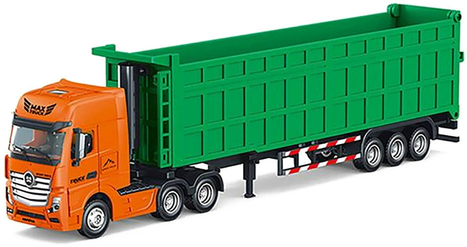 Металлический грузовик самосвал HUI NA TOYS масштаб 1:50 - HN1731-GREEN