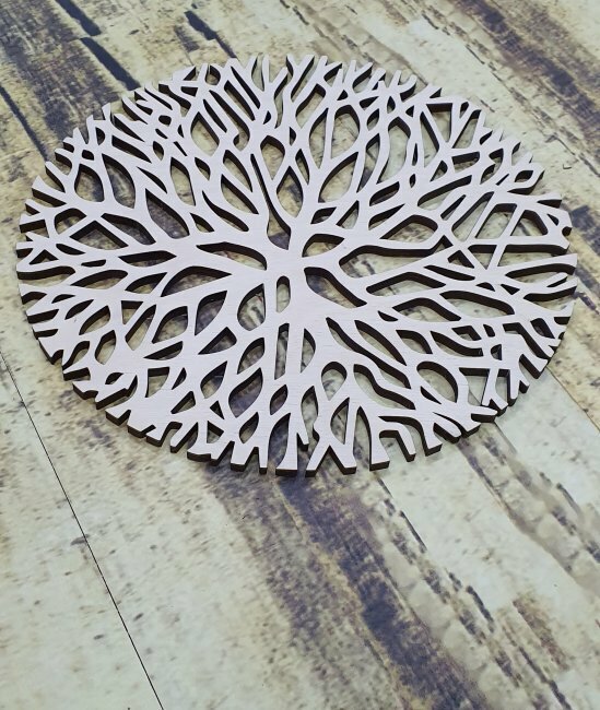 Заготовка Добрый мастер "Ветки дерева", фанера, d25 см, 6 мм, 1 шт