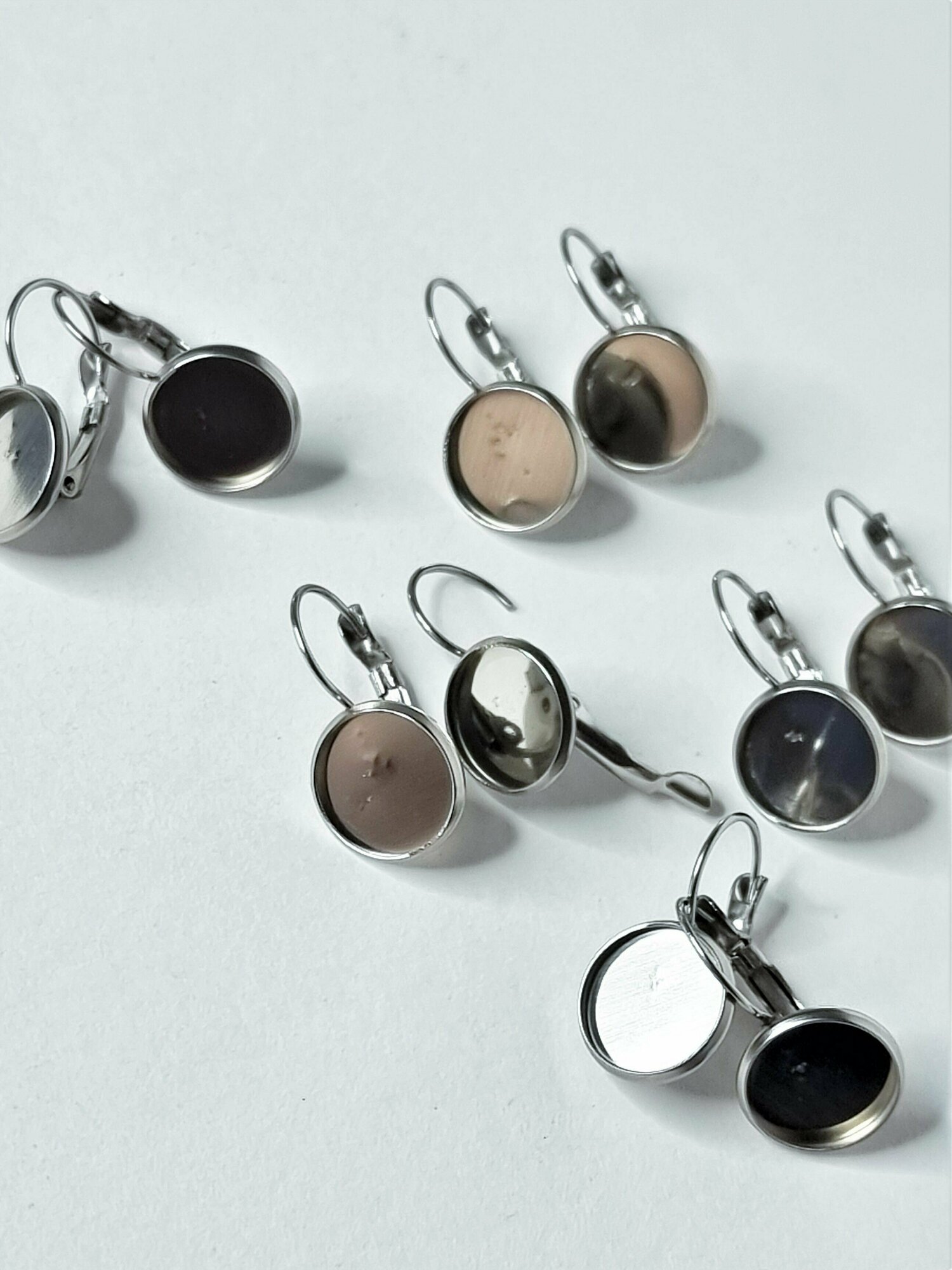 Швензы под вклейку d12мм. Цвет Родий. 5пар.