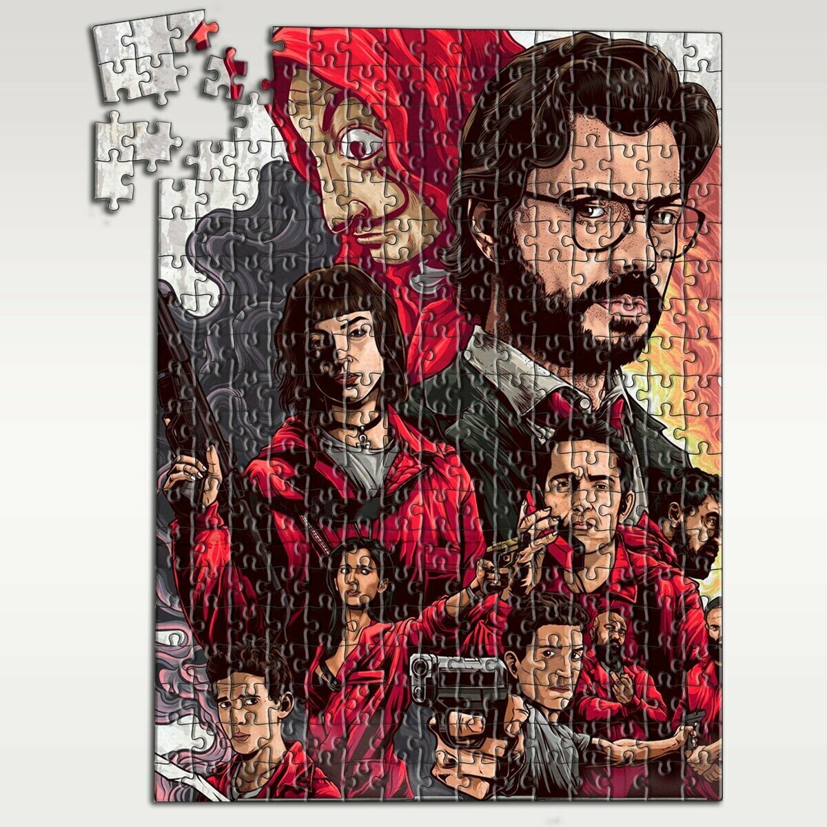 Пазл картонный А3: модель Сериал Бумажный Дом - 7176 П