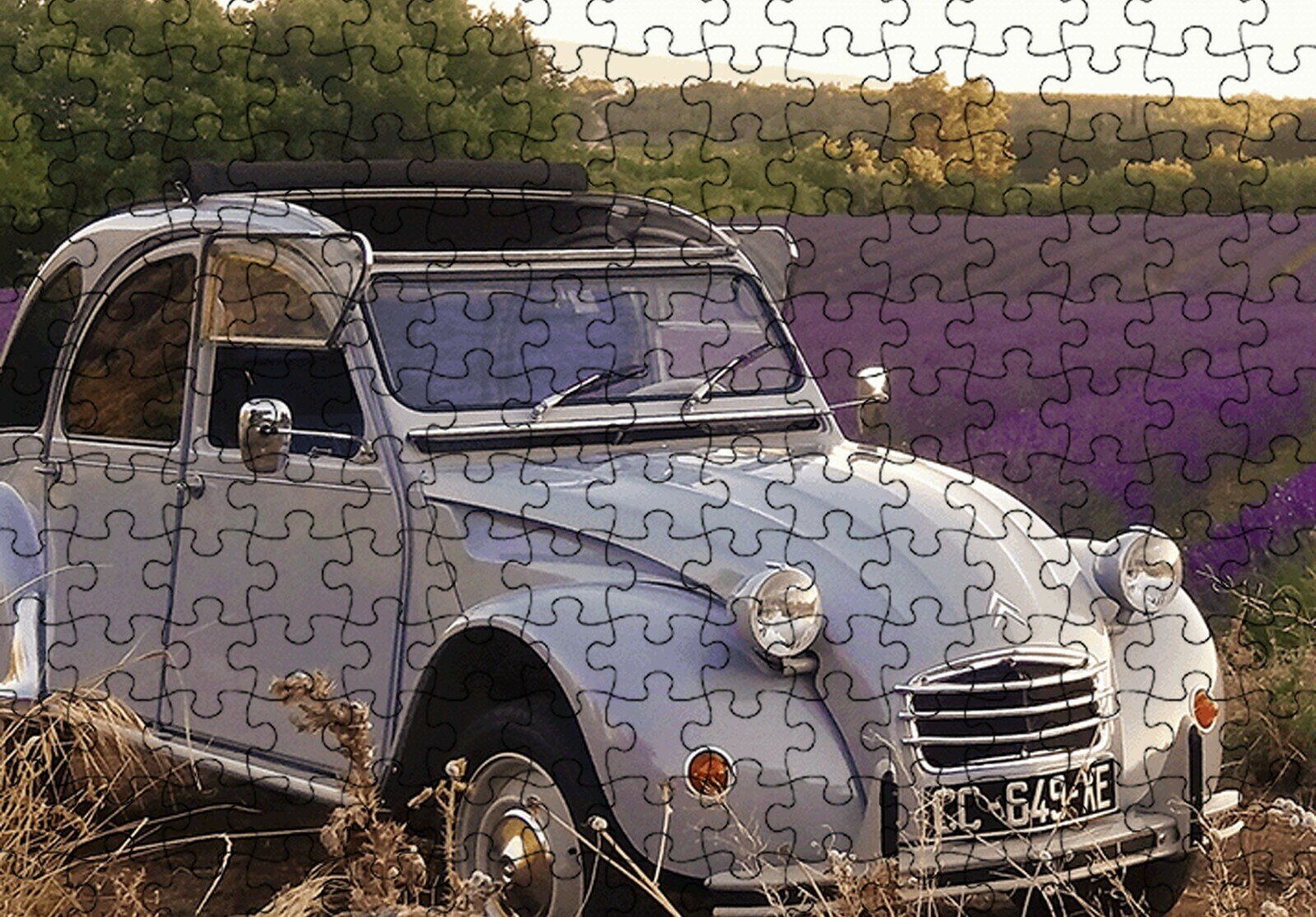 Пазл картонный А4: модель Машина ретро автомобиль - 315