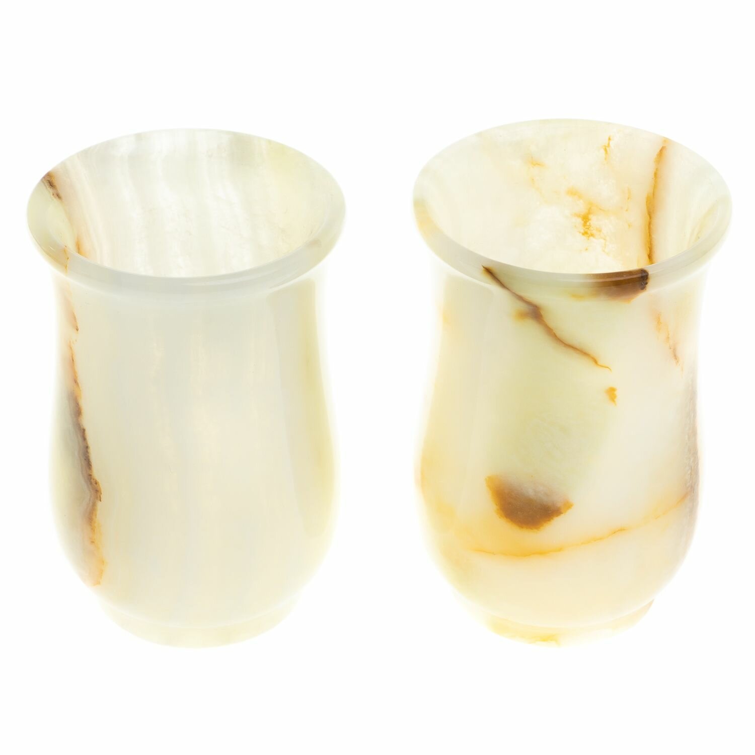 Набор стаканов 2 шт в футляре камень оникс 150 мл 6,2х9,2 см (2,5х4) 123926