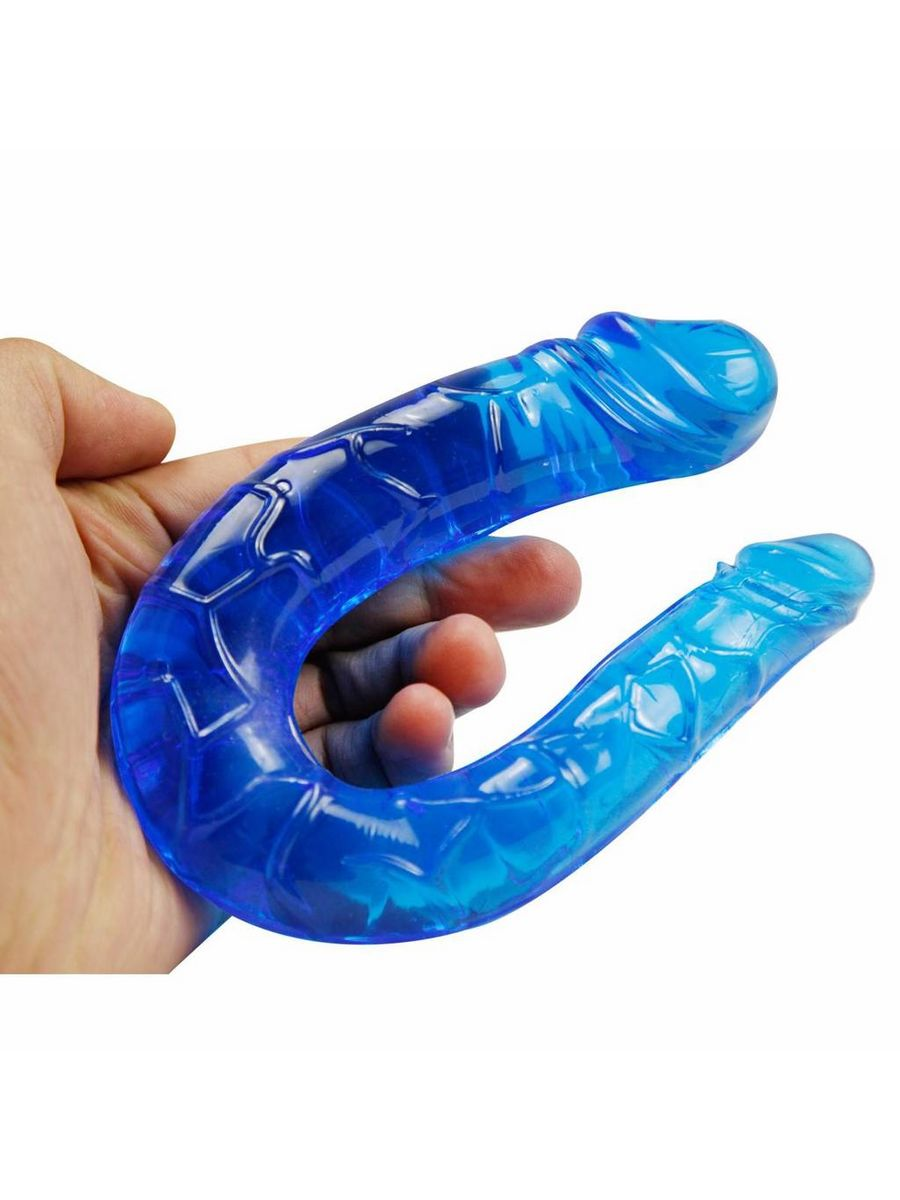 Двойной фаллоимитатор Double Dildo X Snake голубой