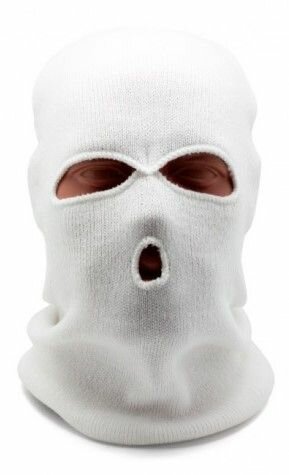 Маска балаклава Стикхант вязананая белая