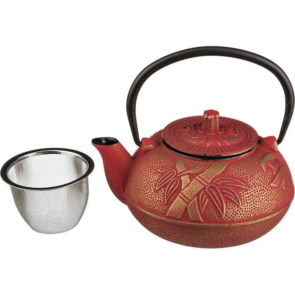 Заварочный чайник чугунный "Red star" с эмалированным покрытием внутри 600 мл