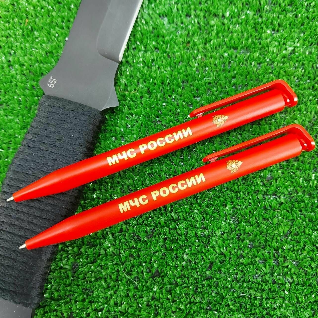 Ручка шариковая МЧС России красная 2 штуки