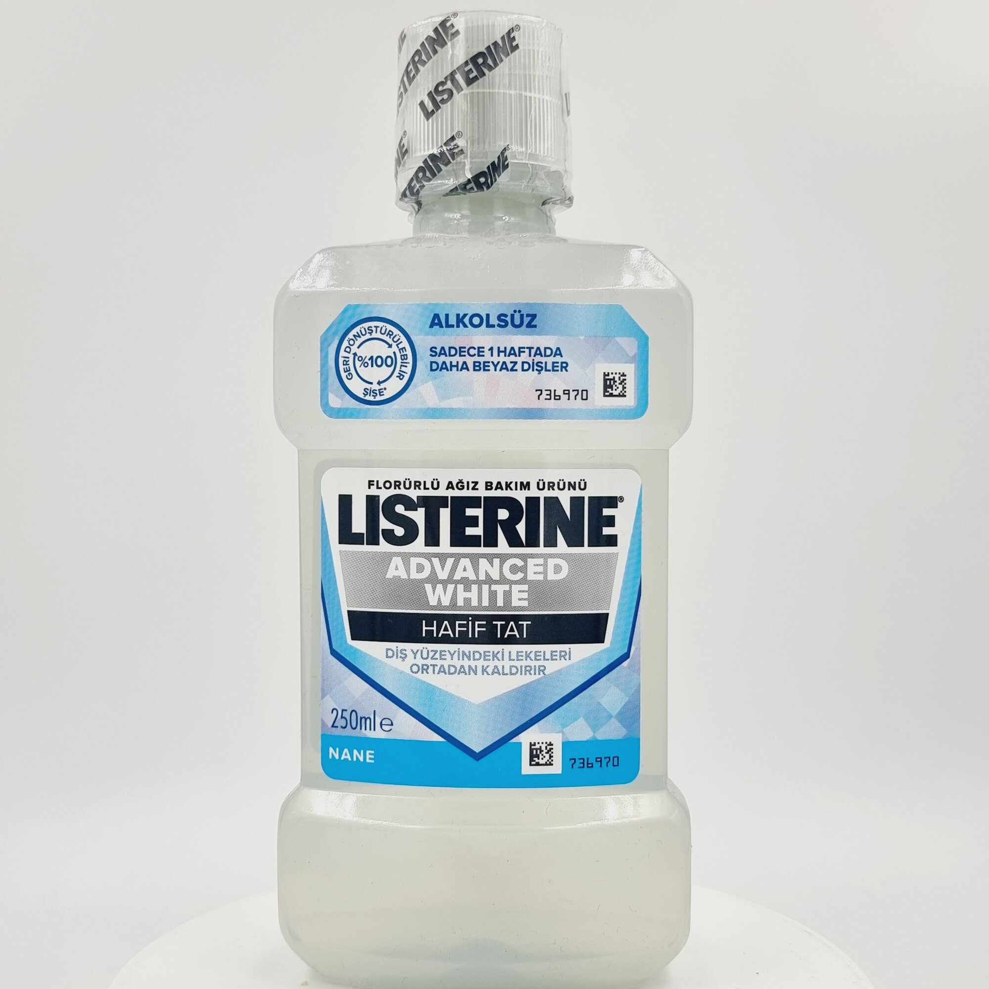 Listerine ополаскиватель для полоcти рта Advanced White без алкоголя 250 мл (Италия)