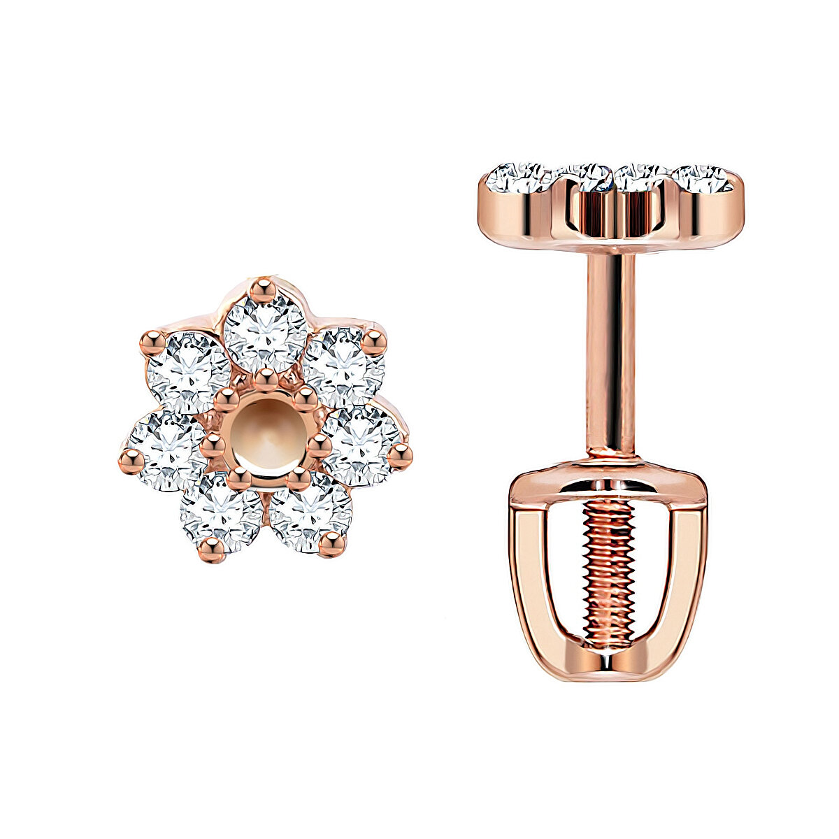 Серьги, золото, 585 проба