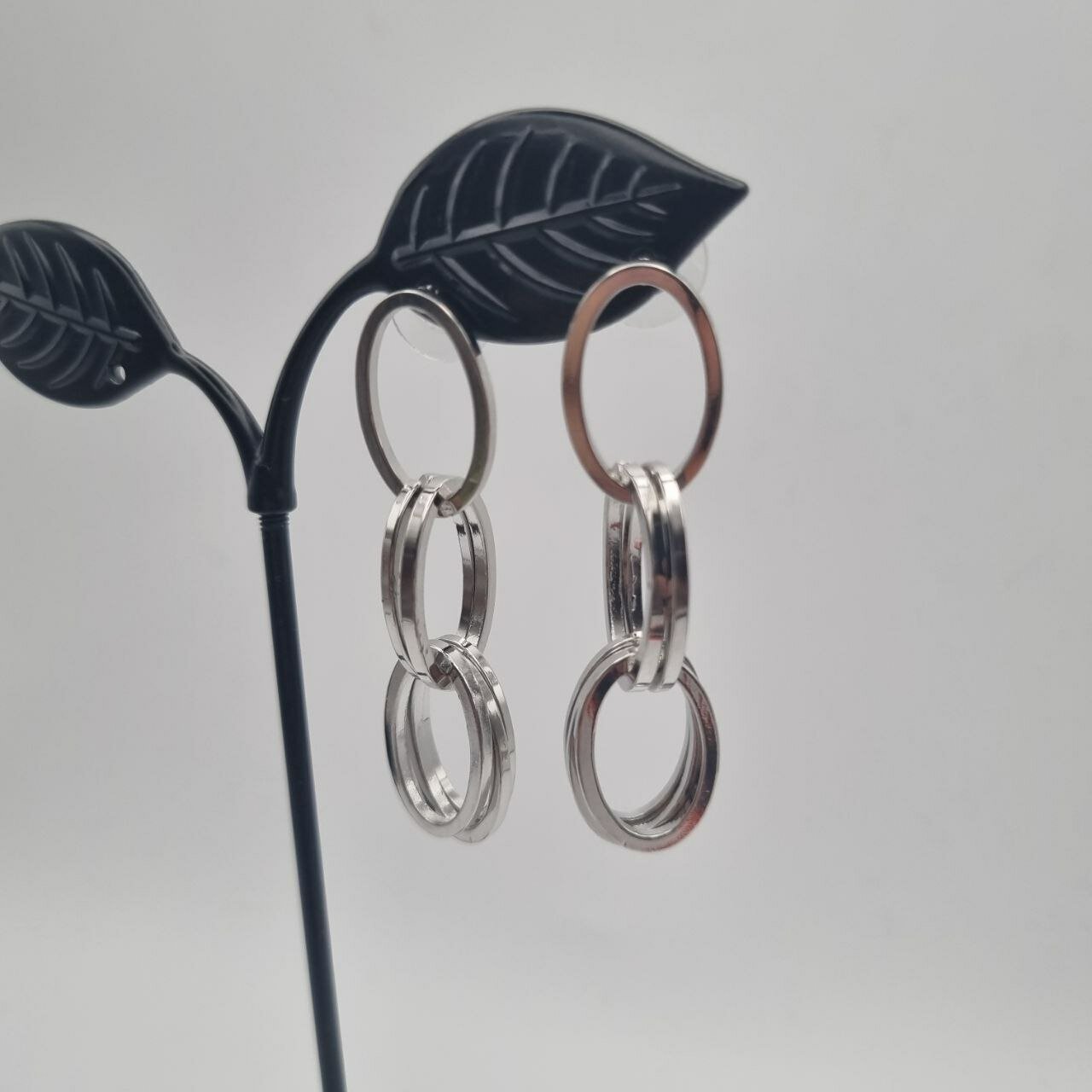 Серьги двусторонние, конго