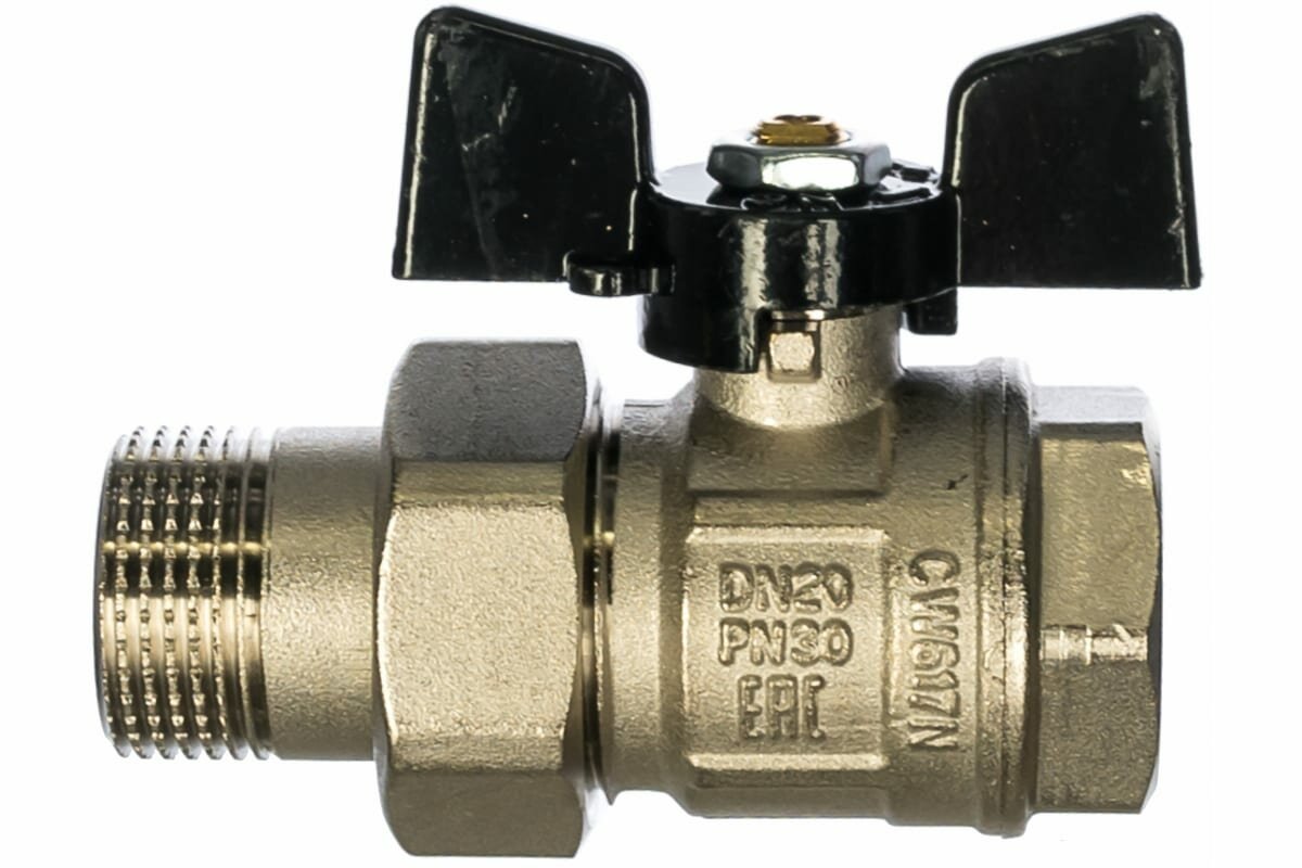 Bugatti NEW JERSEY Шаровый кран с полусгоном американкой 3/4 дюйма ИС.080994 900 9220005