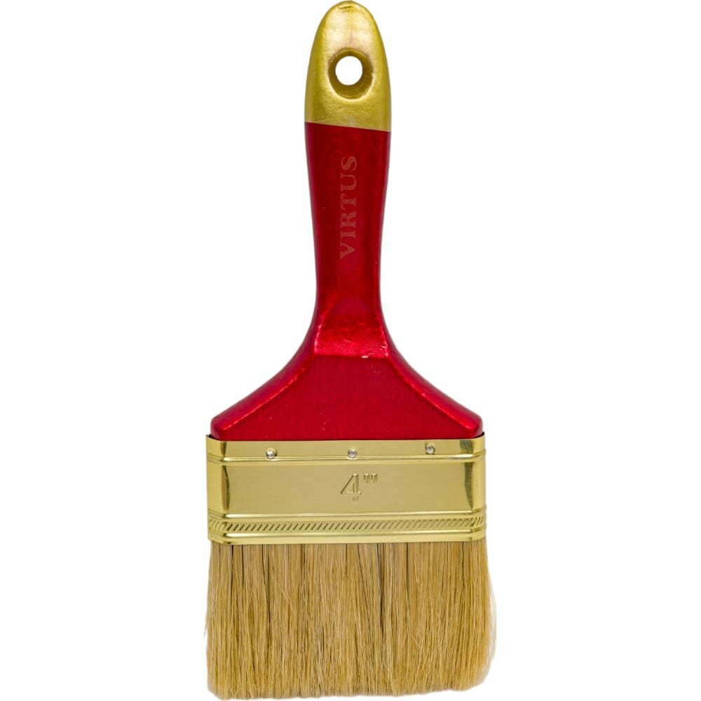 Малярная плоская кисть VIRTUS Profi 100 мм 001004100