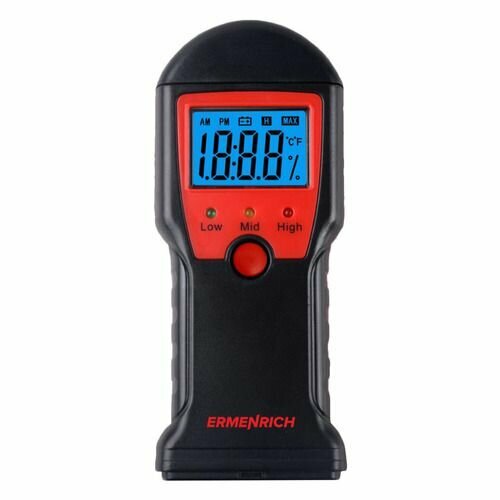 Влагомер портативный ERMENRICH Wett MW10, красный/ черный [81729]