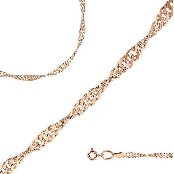 Цепь красное золото, 585 проба