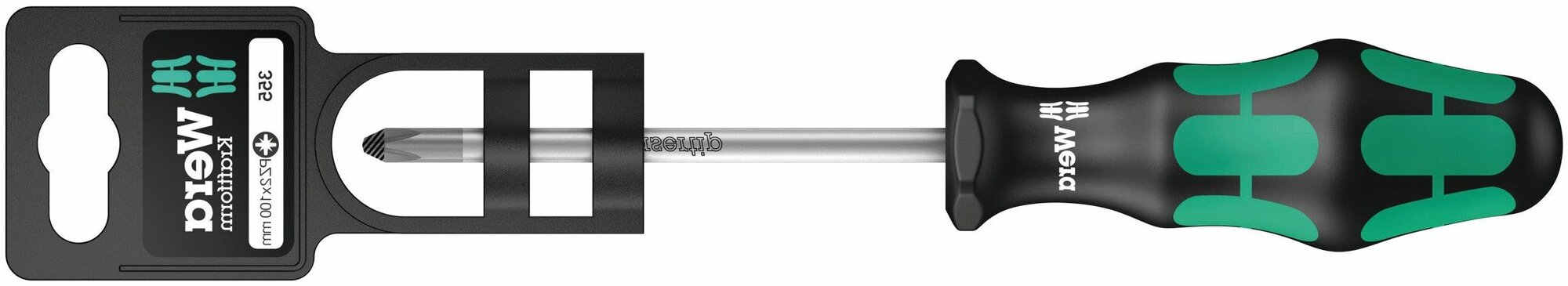 Отвёртка WERA 355 PZ SB крестовая, PZ 1 x 80 мм WE-100056