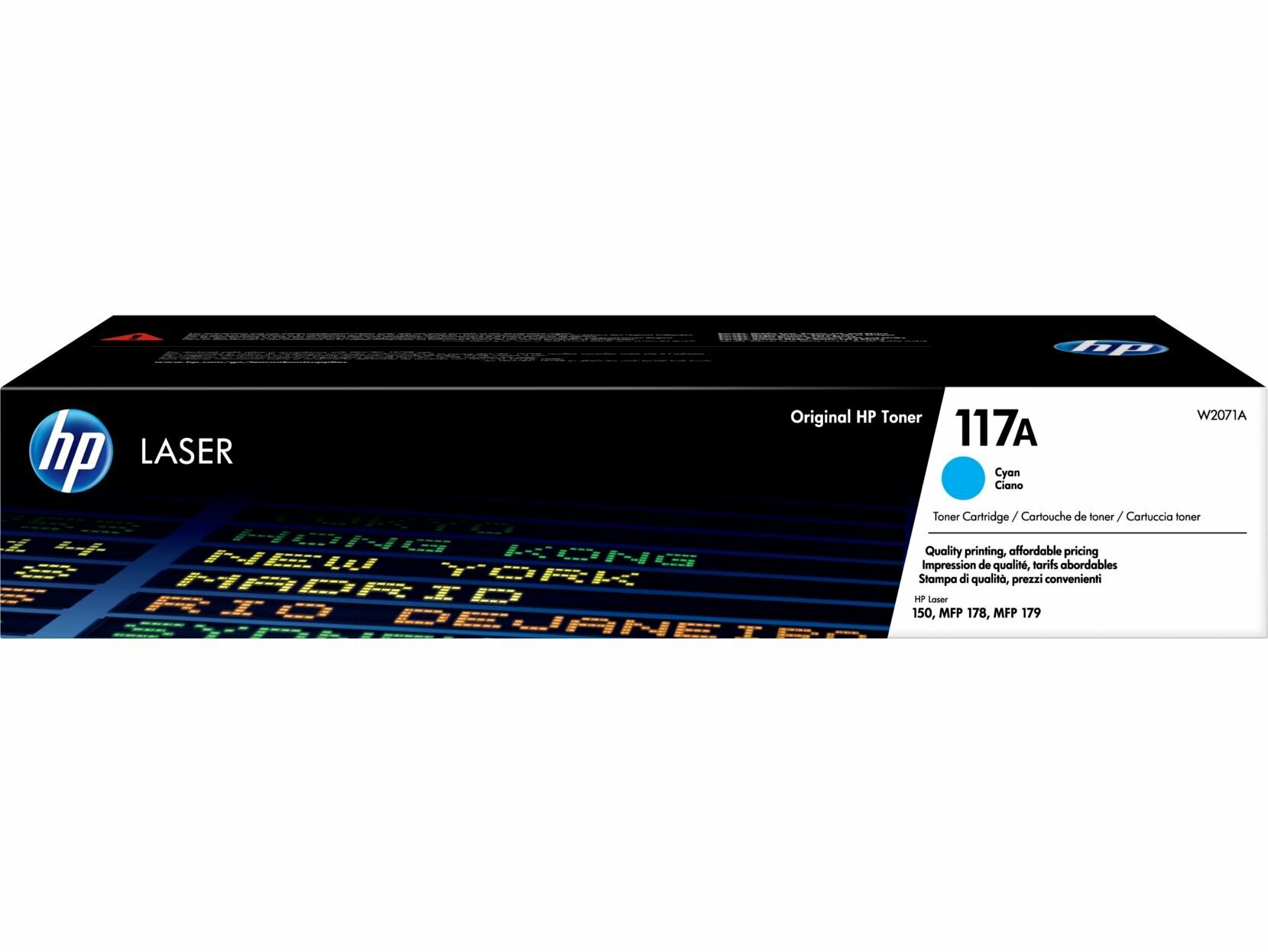 Картридж для лазерного принтера HP 117A Cyan (W2071A), официальная гарантия