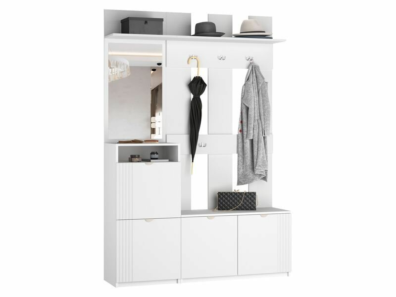 Прихожая в коридор "Санторини 3" 135х200х35 Лотос