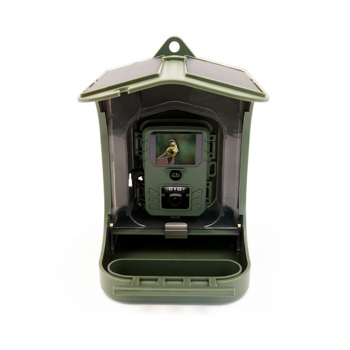 Фотоловушка Wi-Fi FullHD Филин - HC(303W)-Bt (N51552UL) - кормушка для птиц в камуфляжном цвете. Камеры для бердвотчинга. Солнечная батарея, аккумул