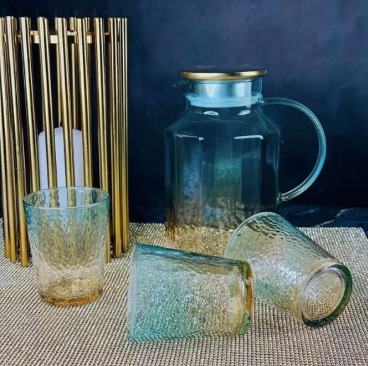 Набор для воды , сока кувшин 1,8 мл. и 6 стаканов х 260 мл. стекло