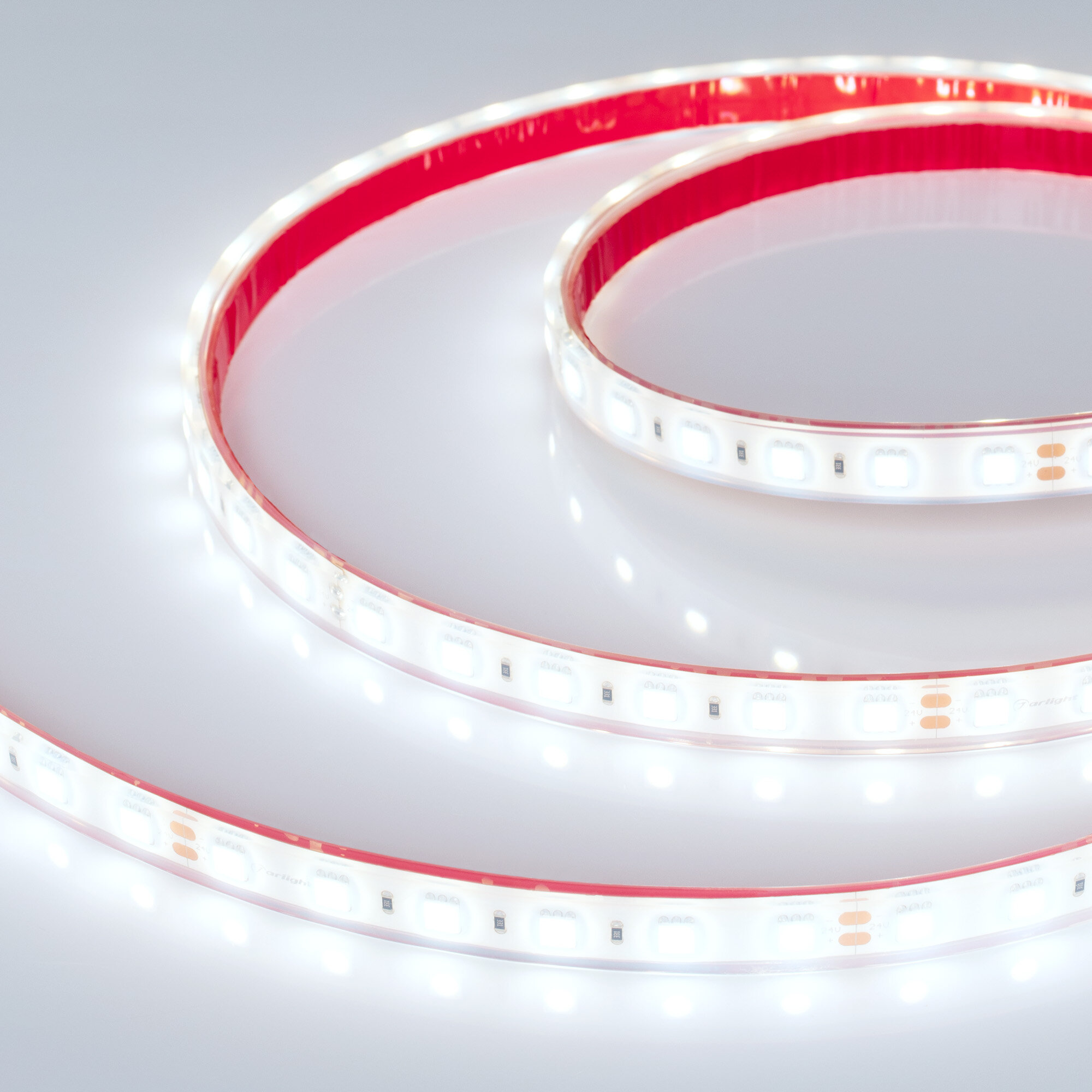 Светодиодная Лента герметичная RTW-PFS-B60-13mm 24V Cool 10K (14.4 W/m, IP68, 5060, 5m) (Arlight, 14.4 Вт/м, IP68) 036443