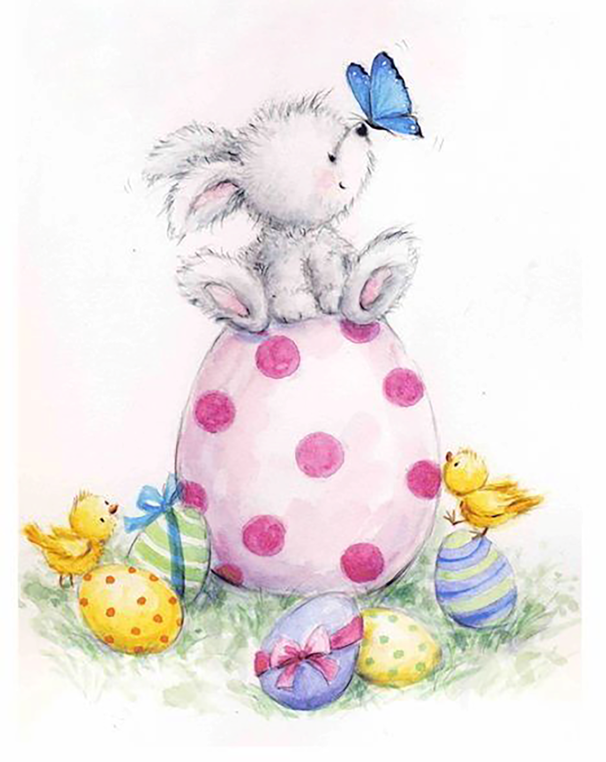 Картина по номерам "Пасхальный зайчик" 40х50 см, хлопковый холст на подрамнике, акрил, АртТойс