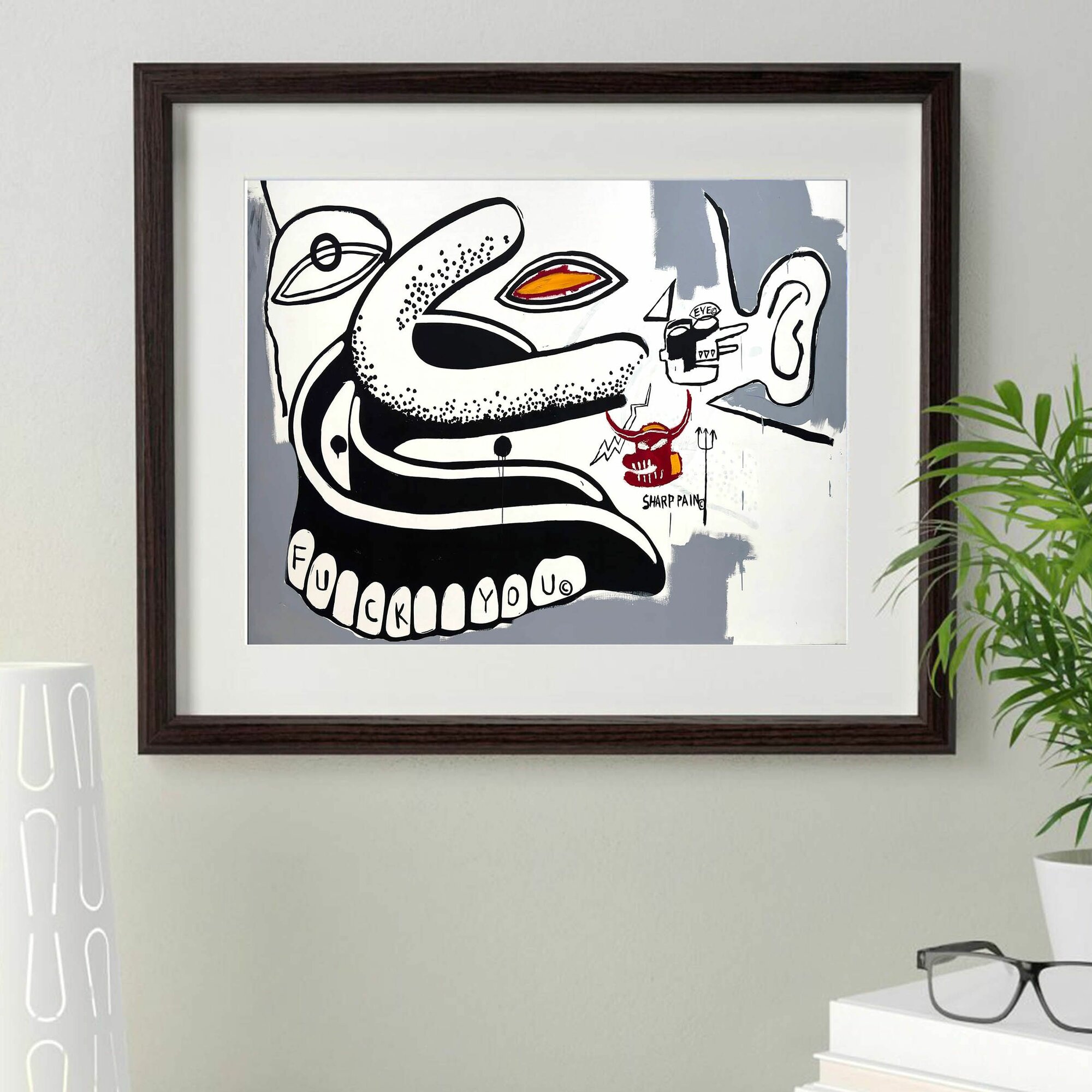 Плакат Баския и Энди Уорхол Dentures - Basquiat & Warhol, без рамки, размер А3