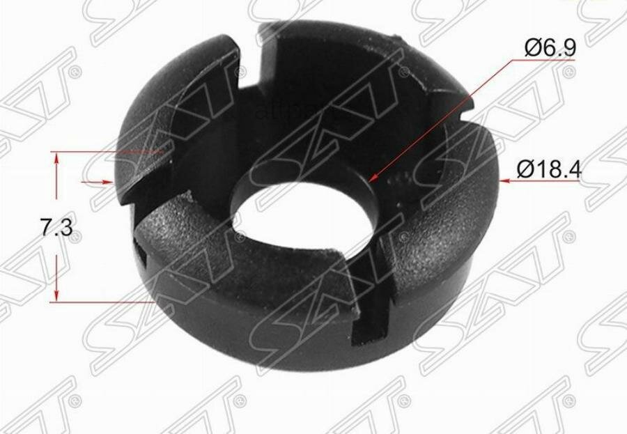 SAT ST-M11284 Клипса вставка под саморез VAG (Продажа по 10шт)