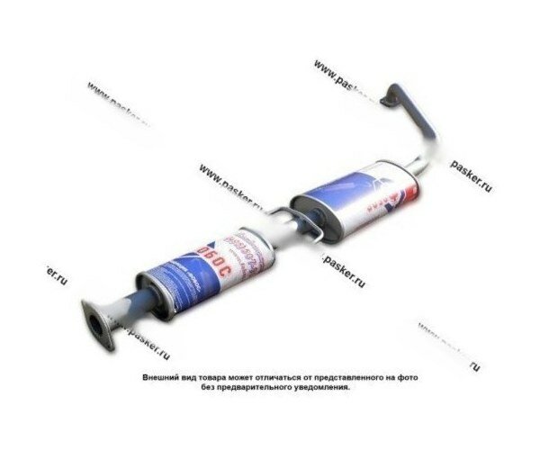Резонатор Фобос 96654212, для Chevrolet Aveo, серебристый, металл