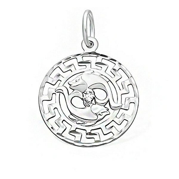 Шарм, серебро, 925 проба, фианит