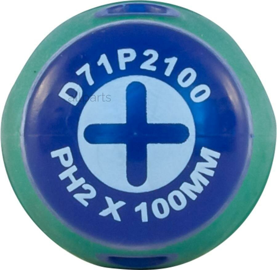 JONNESWAY D71P2100 отвертка! стержневая крестовая ANTI-SLIP GRIP, PH2х100 мм\